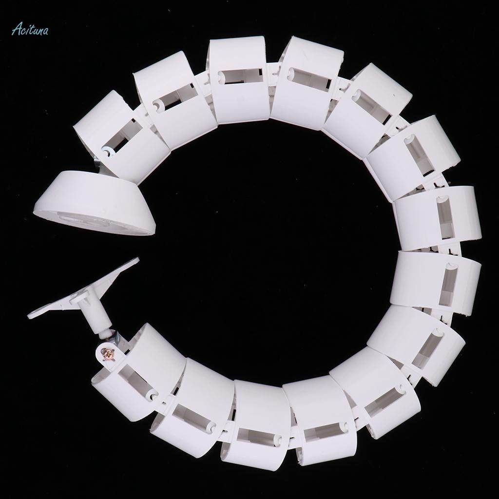 Snakelike Cable Management Plastic Cord Cover Tube Office Organizer ...