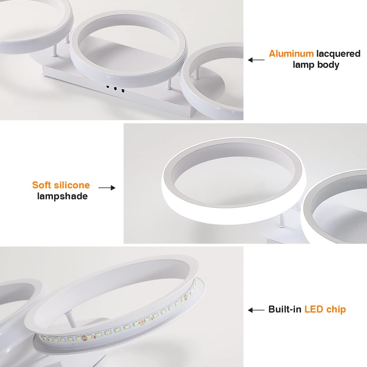 3 Rings LED Ceiling Light, 32W LED Ceiling Spotlight, LED Ceiling Light ...