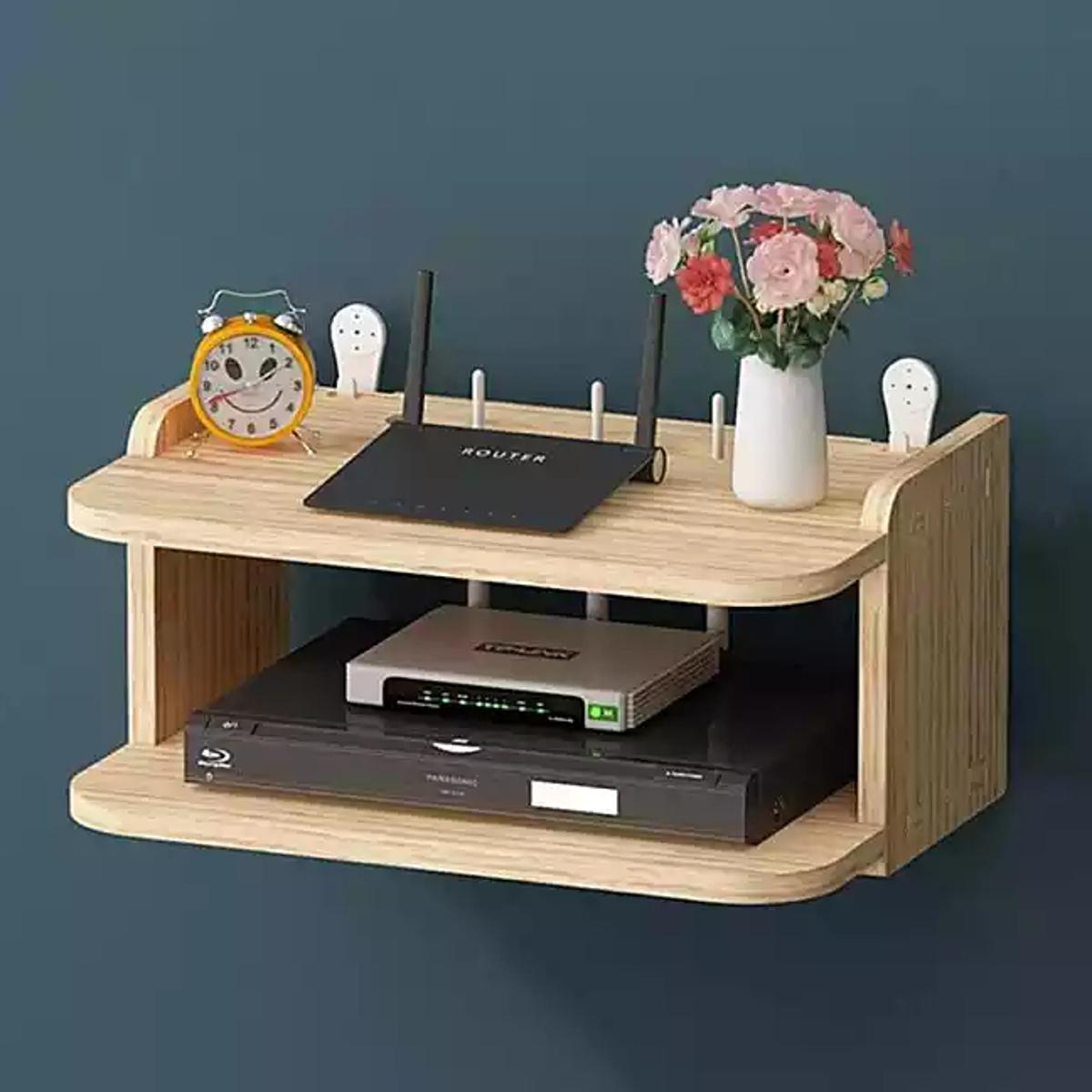 Router Stand WiFi Router Shelf, Small Mini Wall Shelves Stuff WiFi ...