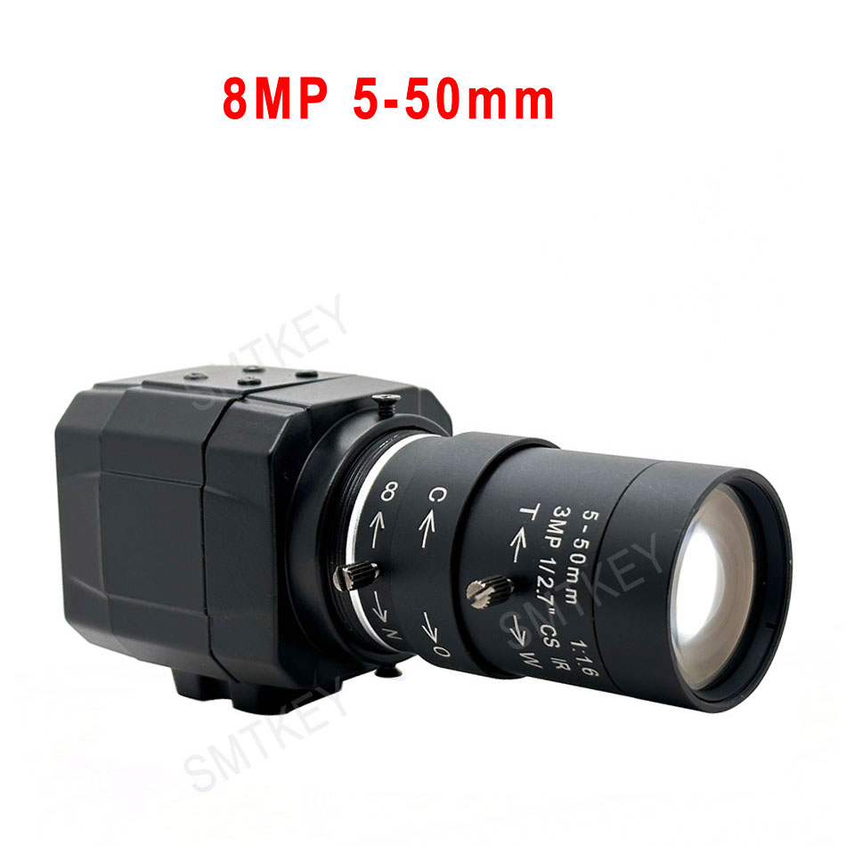 HD 4K 2K USB Metal Box PC Webcam 8MP 4MP With 6mm and 2.8-12mm 5-50mm ...