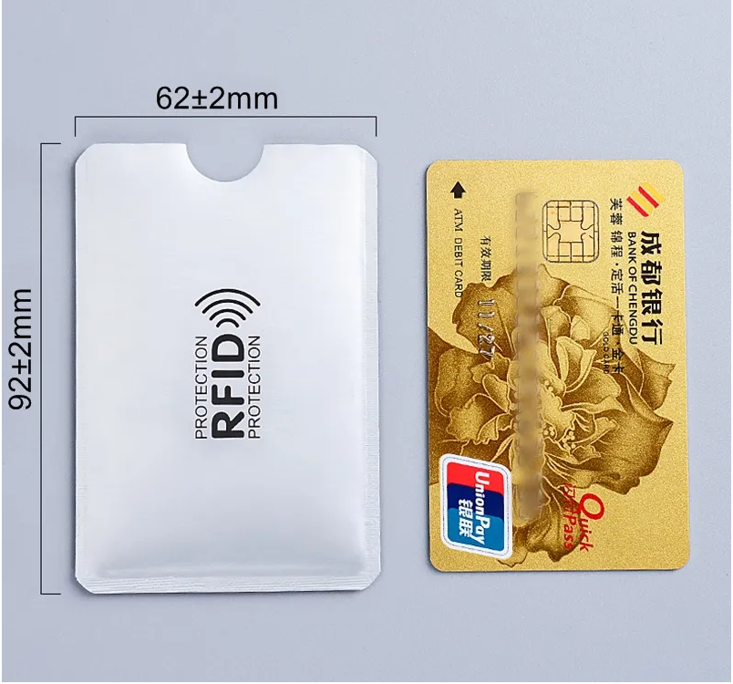 Anti-Theft RFID Credit Card Protector – Blocking Cardholder Sleeve ...