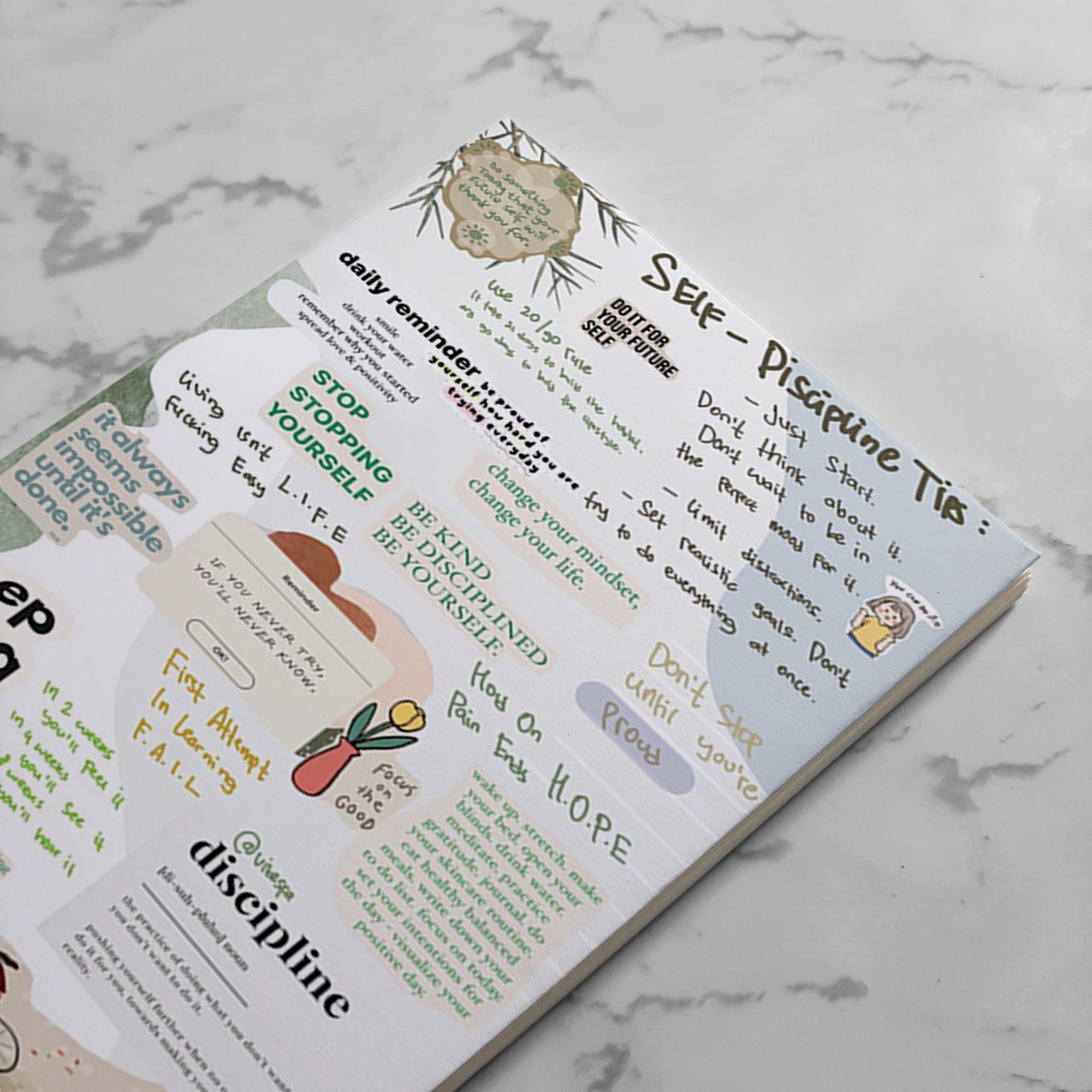 Notebook- Aesthetic Journal Notebook (14 x 19 cm size,120 pages ...