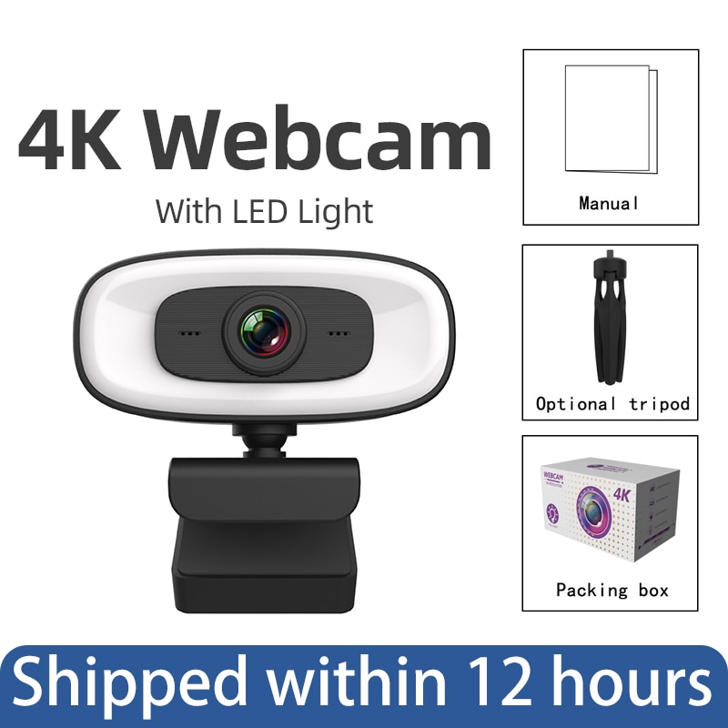 HXSJ Mini 4K Webcam USB Computer 2K Webcam For PC Laptops Live ...