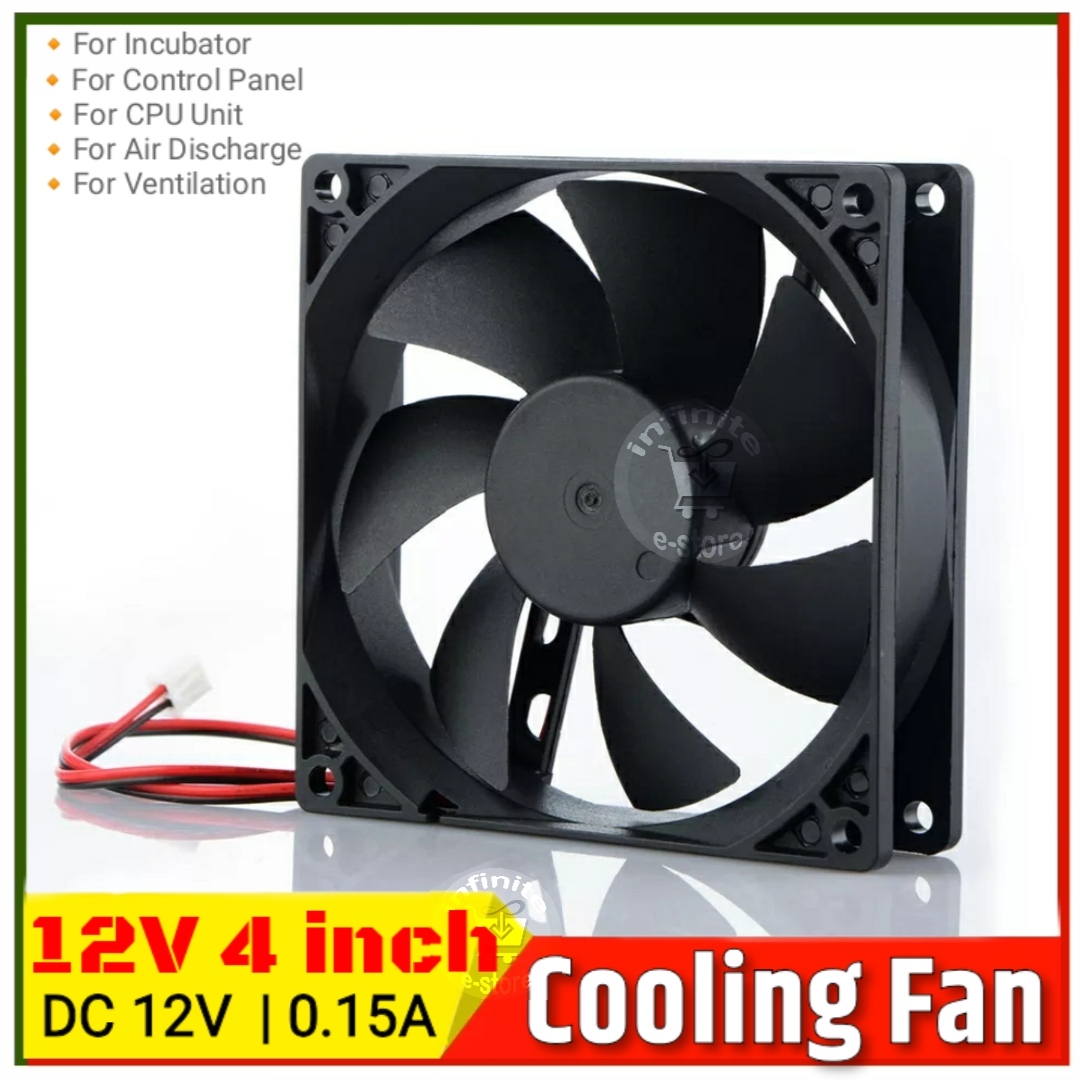 Dc 12V 4" Cooling Fan For Cpu Mini Egg Incubator - Efficient ...
