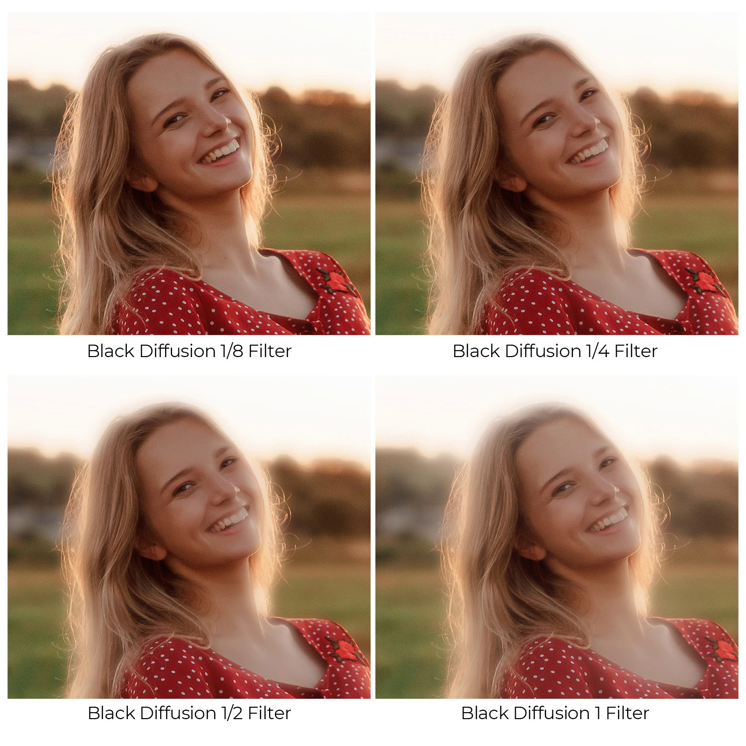 K&F CONCEPT C-Series Black Mist Diffusion 1/4 Filter 49mm-82mm Mist ...