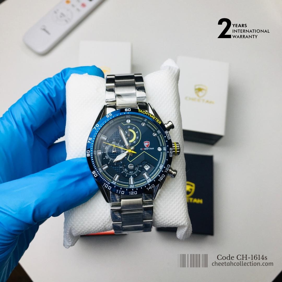 CHEETAH Watch Men's Quartz Analog Stainless Steel Waterproof ...