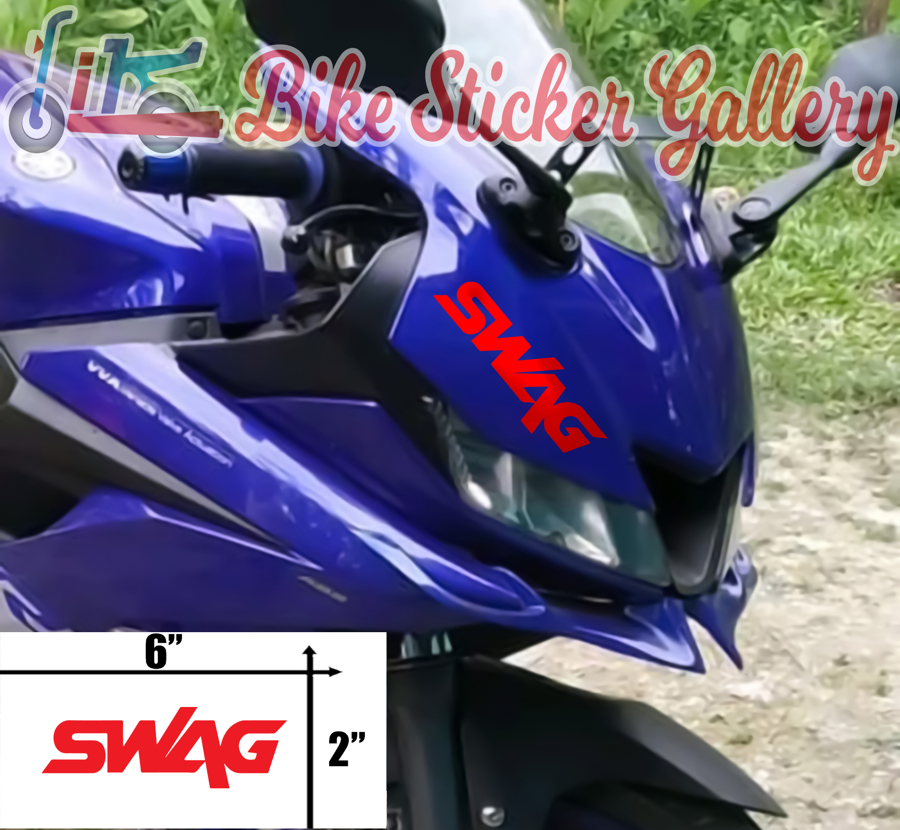 Bike Decal Sticker - Swag ( Waterproof & Premium quality)/ Bike Sticker ...
