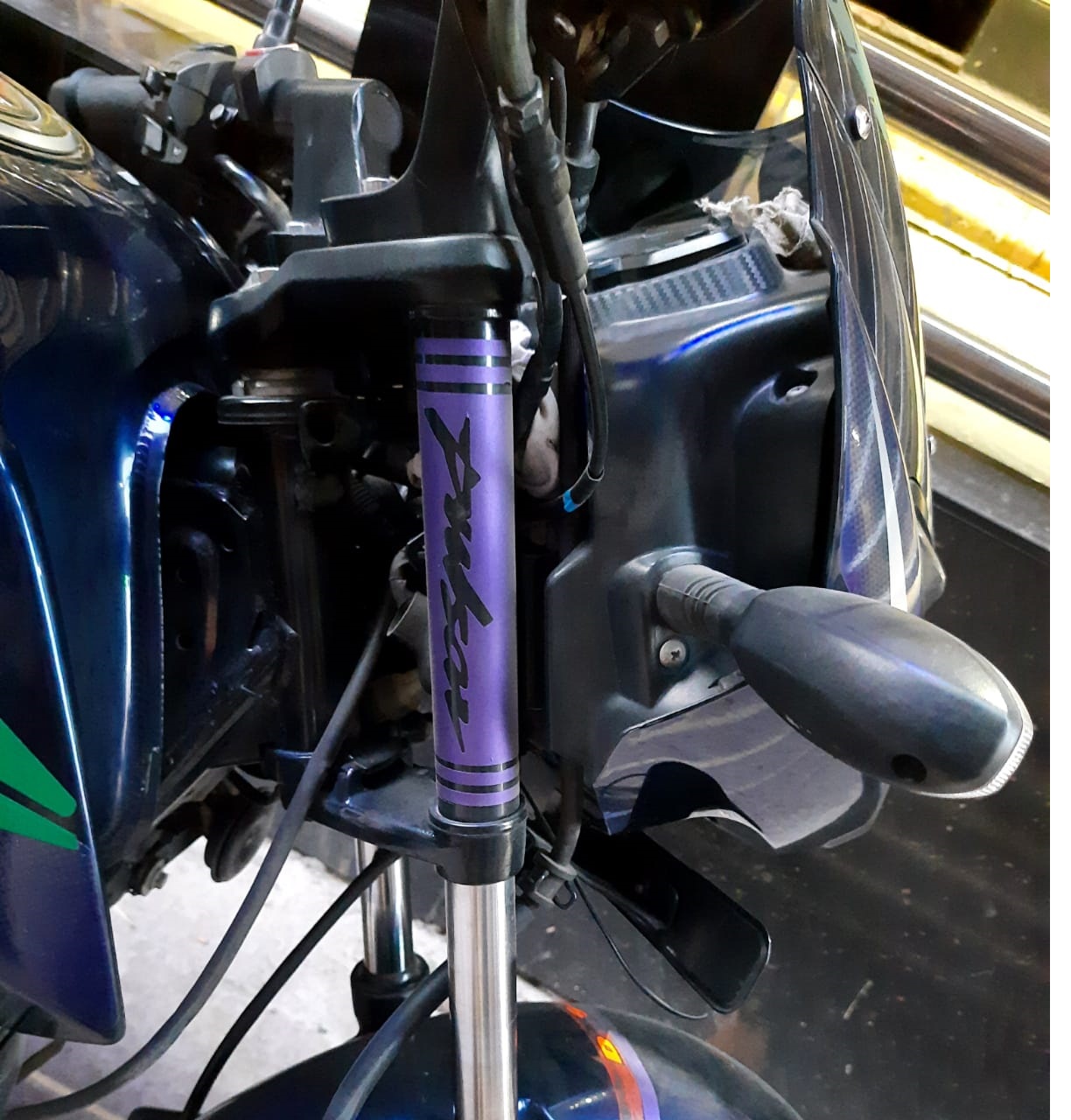 2Pcs Pulsar Shokup Sticker Front Frok Sticker - Bike Stickers - r15 v3 ...