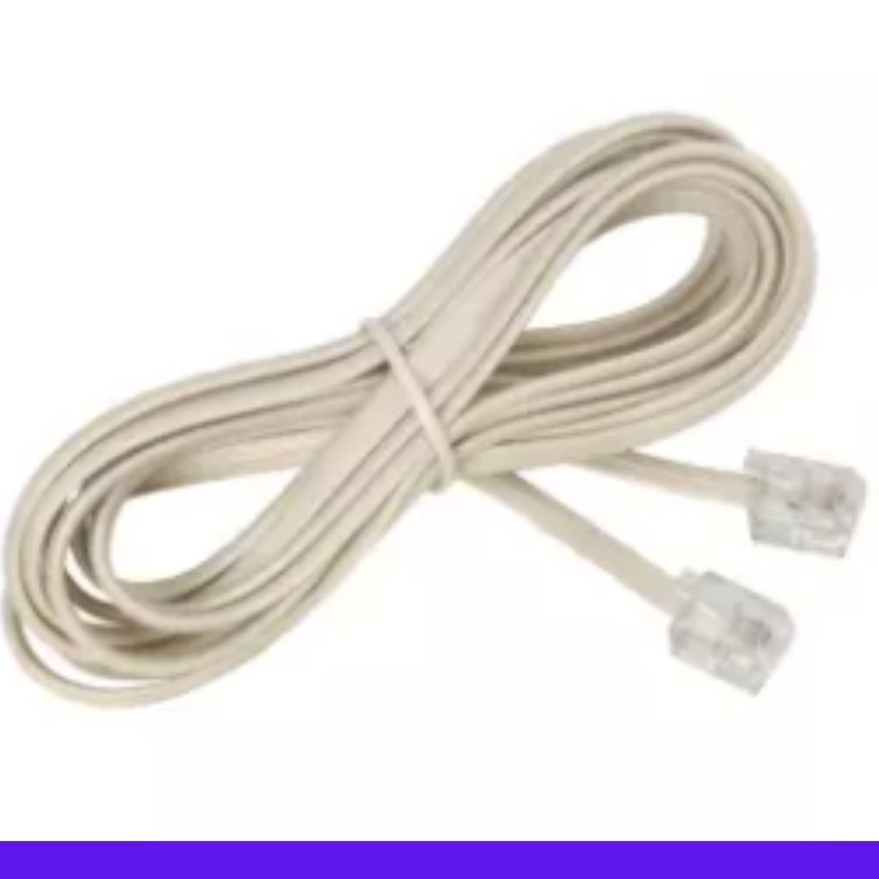 Telephone Intercom PBX Ready RJ11 Extension Cable 3 to 100 Meter ...