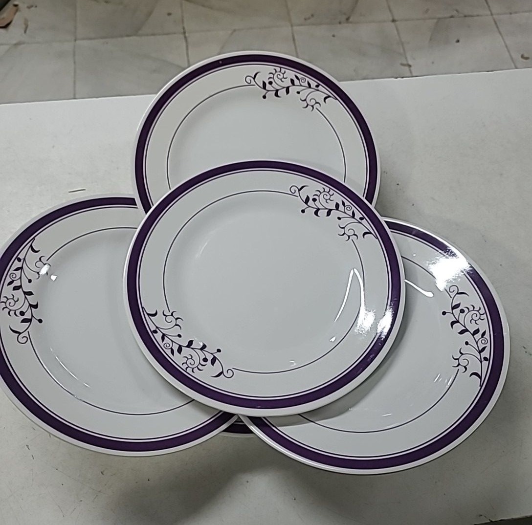 Melamine High Quality Dinner Meat Plate Flat Plate 10 Inch 6 Pcs Set ...