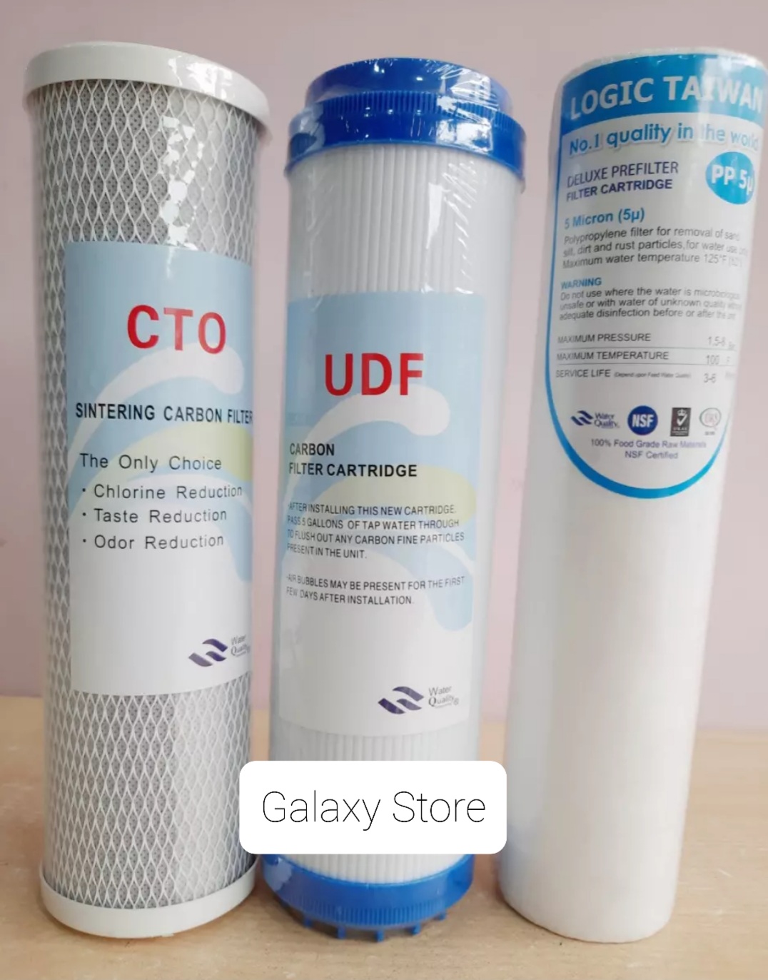 10" CTO + UDF + PP Combo Set Cartridges Purifier Filter | Daraz.com.bd