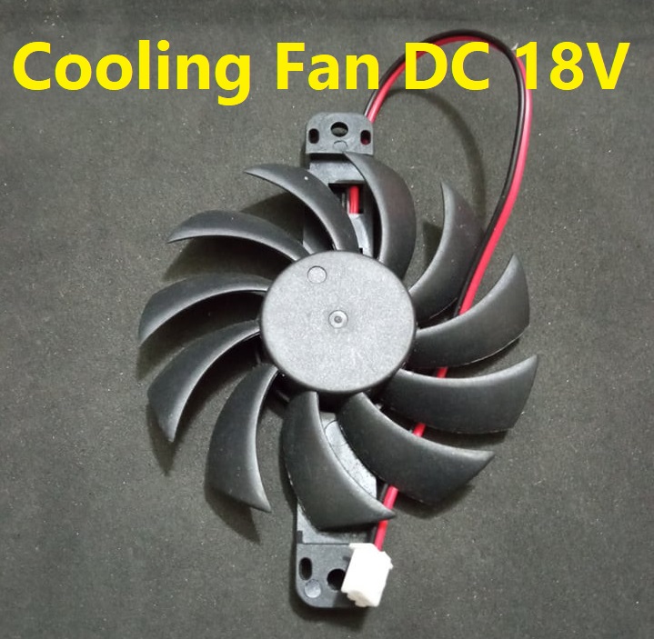 18V Cooling Fan Dc 18V Fan Brushless Motor Black Color With Short Cable ...