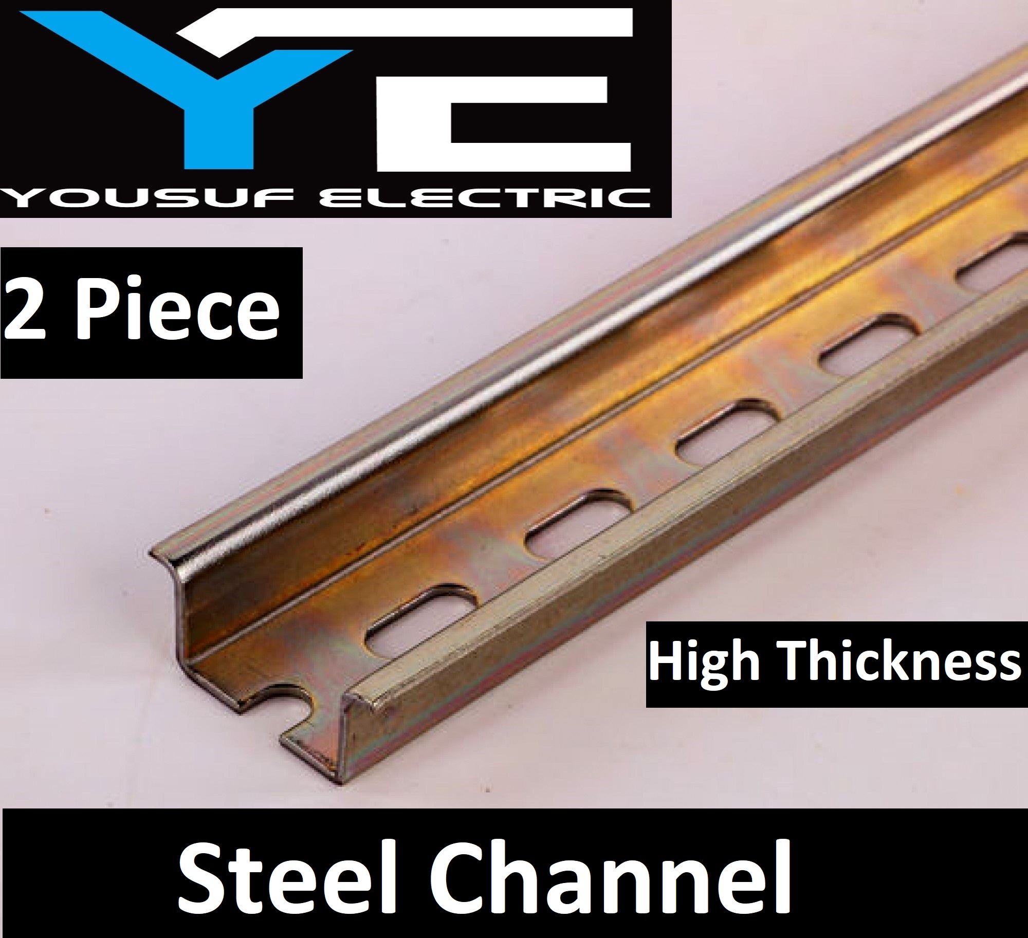 MCB Channel mounting bracket 2 piece pack sp dp tp channel steel Din ...