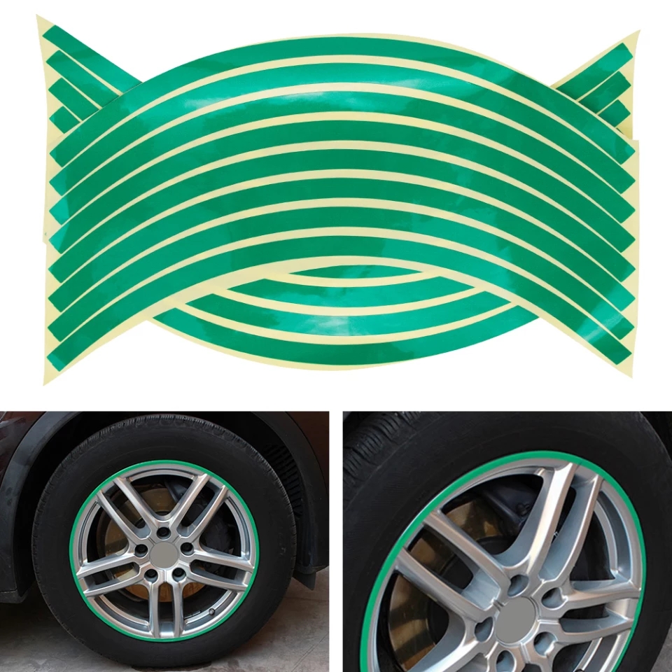 Motorcycle Branded Waterproof Self Adhesive 17/18 Inch Wheels Stickers ...