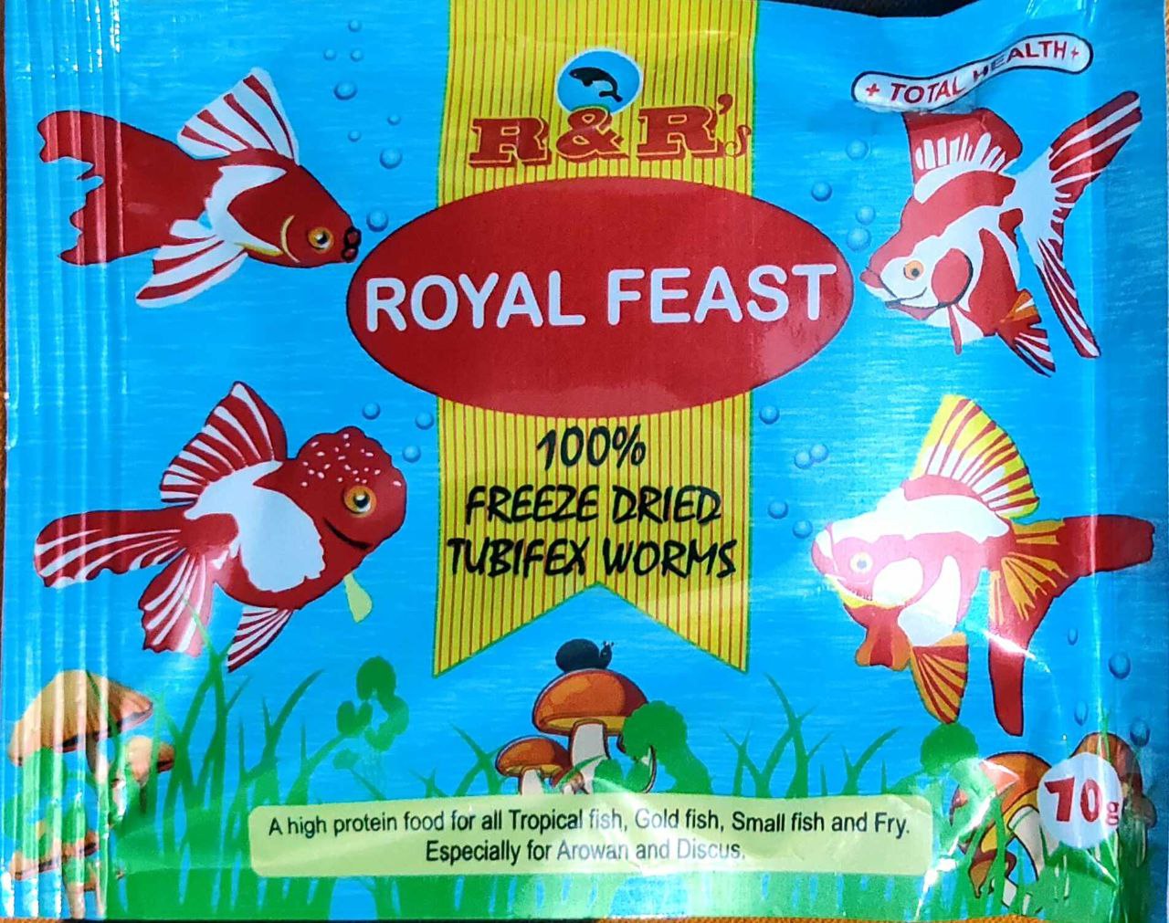 R&R 100% Freeze Dried Tubifex Worms (10gm) - 1 Pack - Royal Feast Freeze Dried Tubifex Worms For ...
