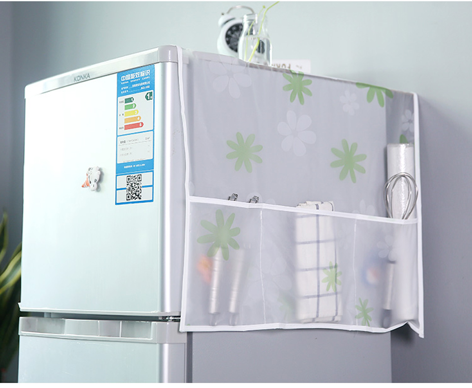 Cartoon Household Refrigerator Dust Cover Multifunctional Hanging ...