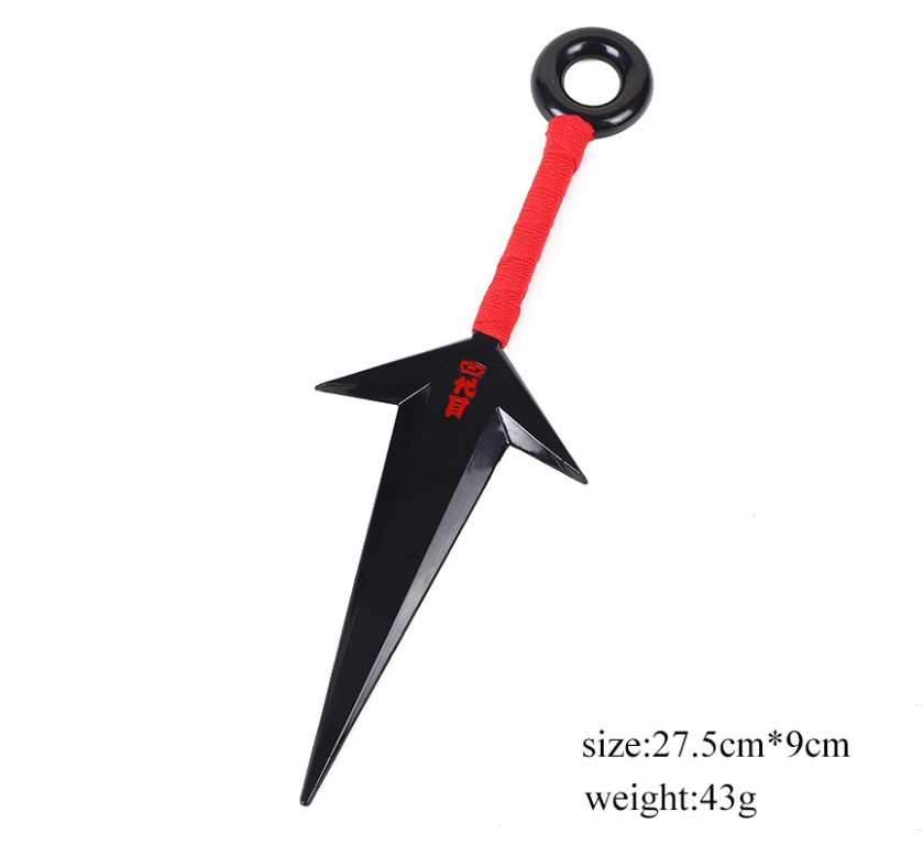 Anime Naruto Shippuden Kakashi 27.5CM Big Size Plastic Kunai Anime Fan ...