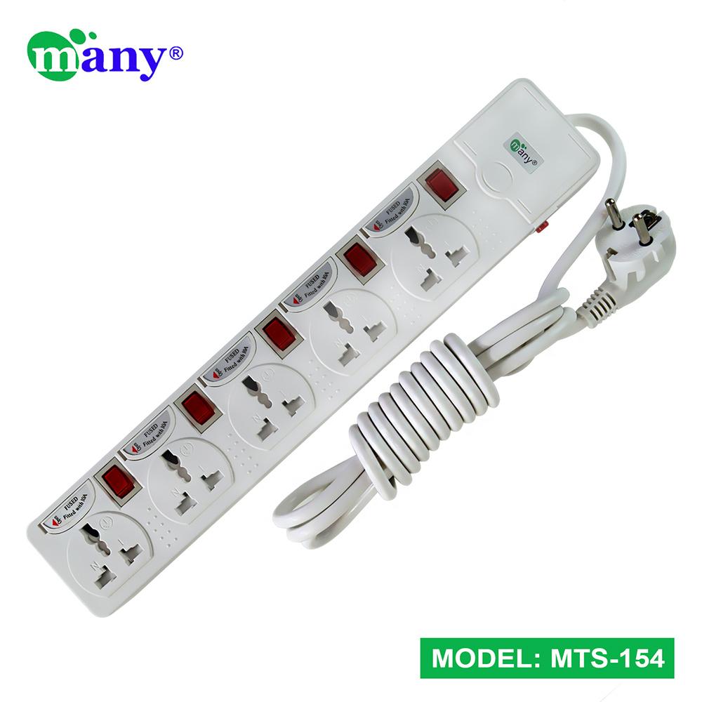 Multiplug Many Business Class 5 Gang MTS-154=2Pin Plug /5 miter Wire-16 ...