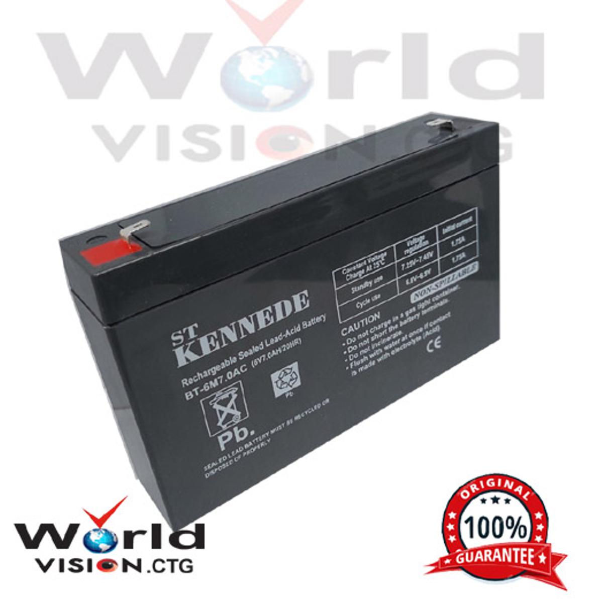 Lead Acid 6V 7Ah St Kennede Battery Rechargeable Fan Ride On Power Car ...