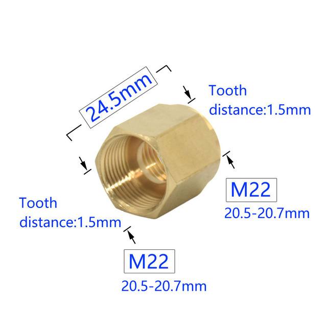 Brass 3/8 1/2 3/4 Inch To M22 M18 M14 Thread Connector Female Male ...