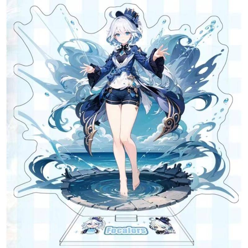 21 Styles Game Genshin Impact Desk Plate Models Focalors Furina Raiden ...