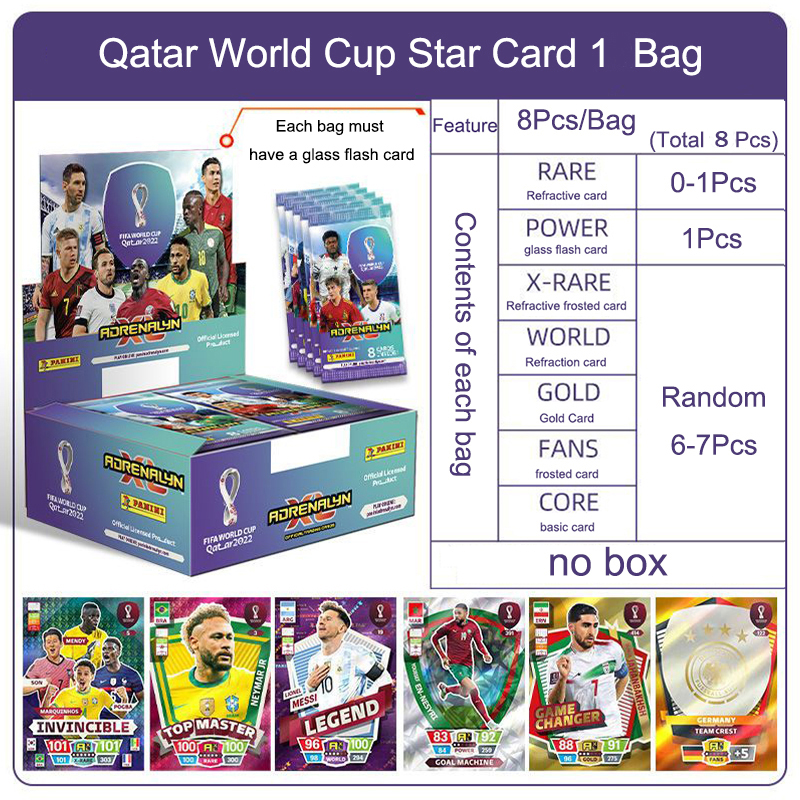 2022 Panini Football Star Cards Box Qatar World Cup Soccer Star ...