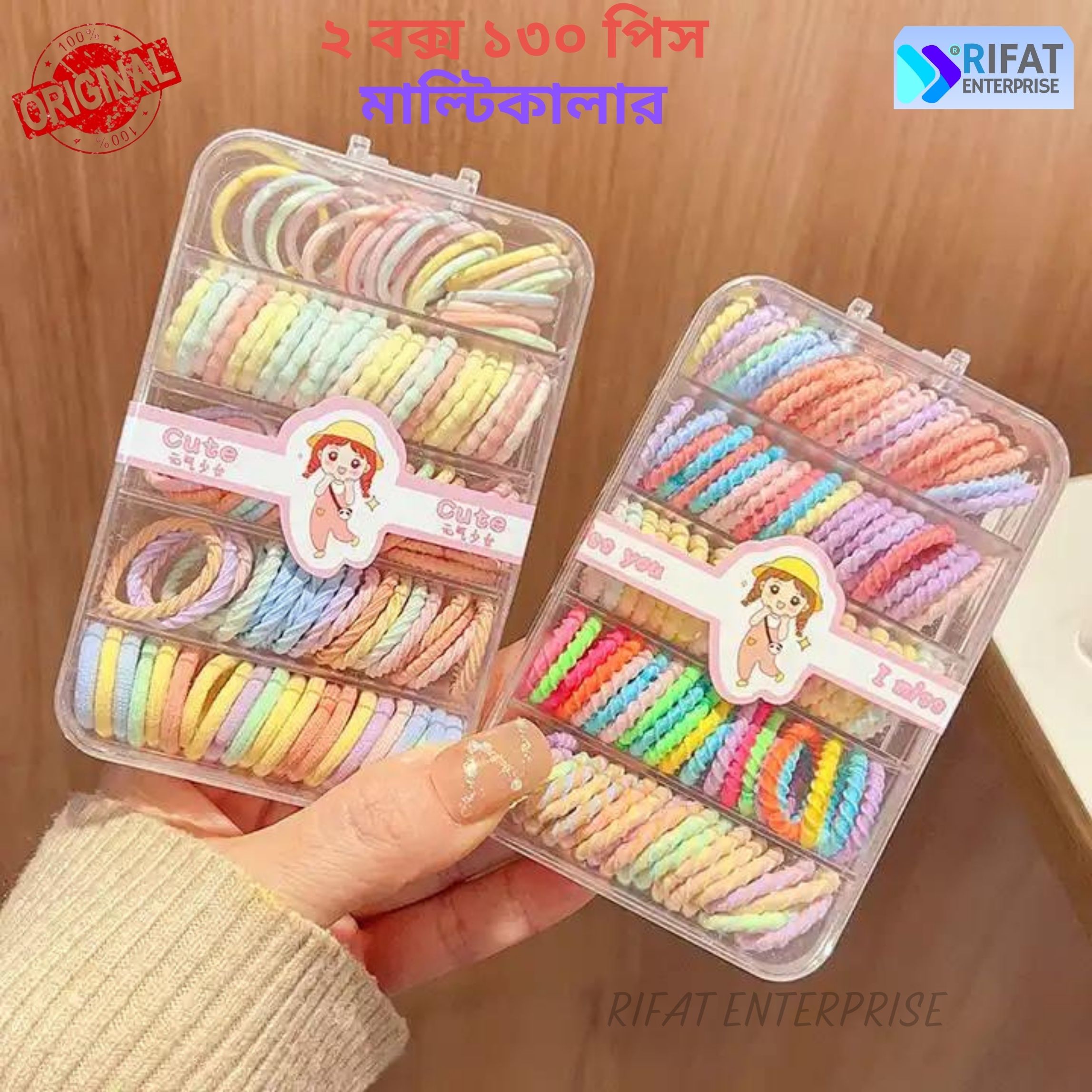 Colorful Kids Hair Accessory Set: Cute Clips, Bands & Scrunchies in a ...