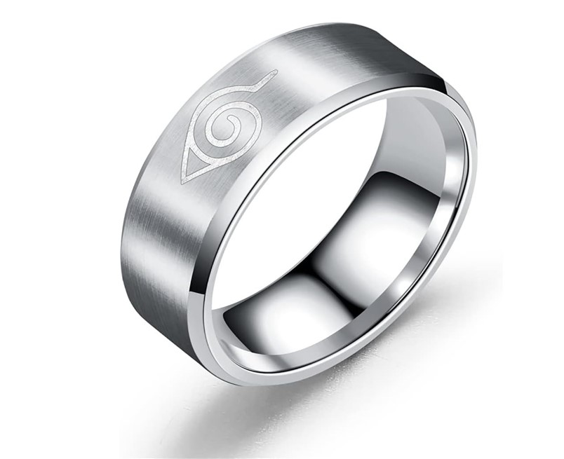 Anime Naruto Shippuden Stainless Steel Rings For Men Women