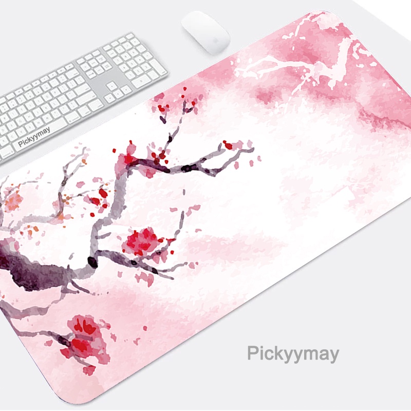Pink Sakura Mouse Pad Gaming Mousepad Cherry Blossom Mause Large Gamer ...