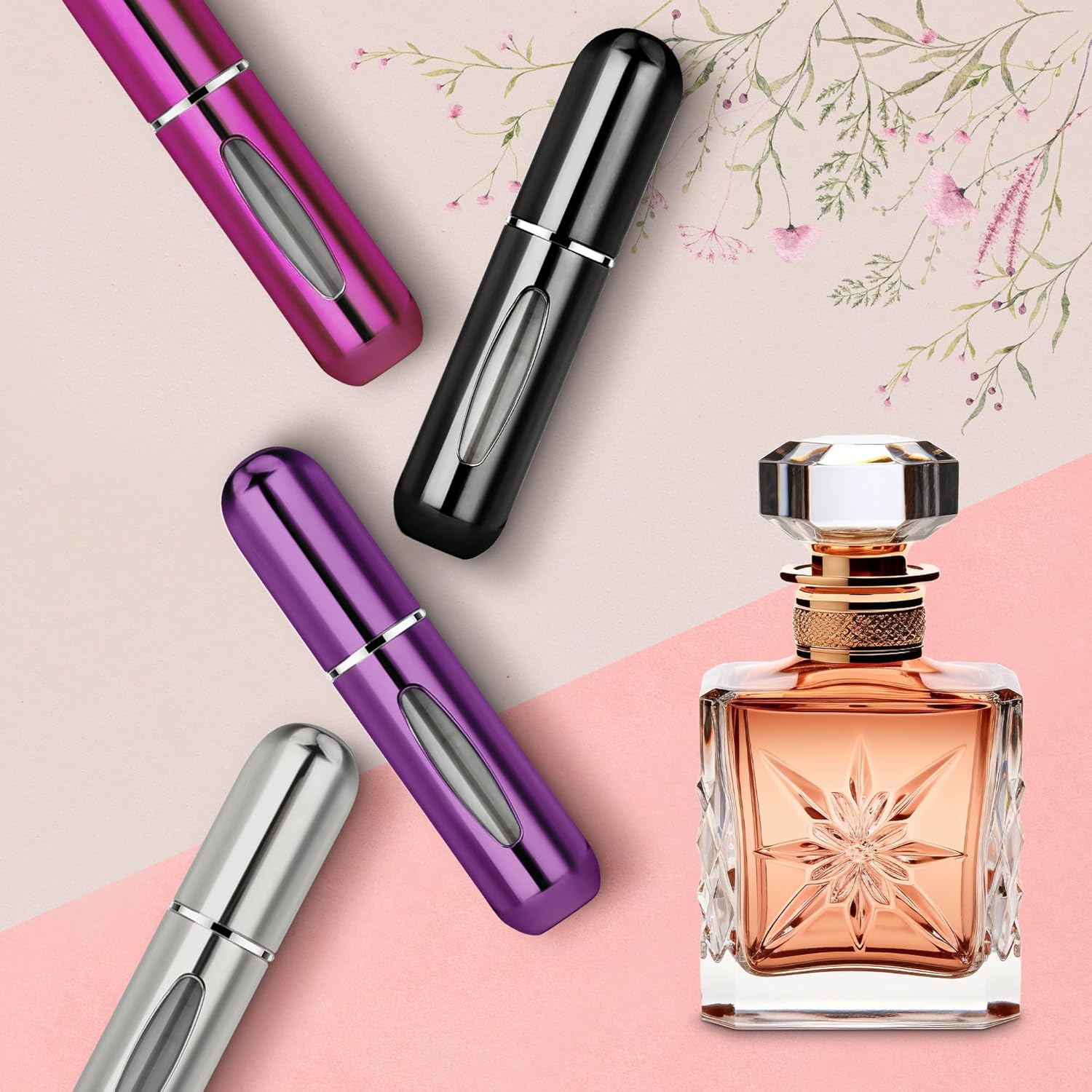 5ml Portable Mini Refillable Perfume Bottle Empty Cosmetic Containers ...