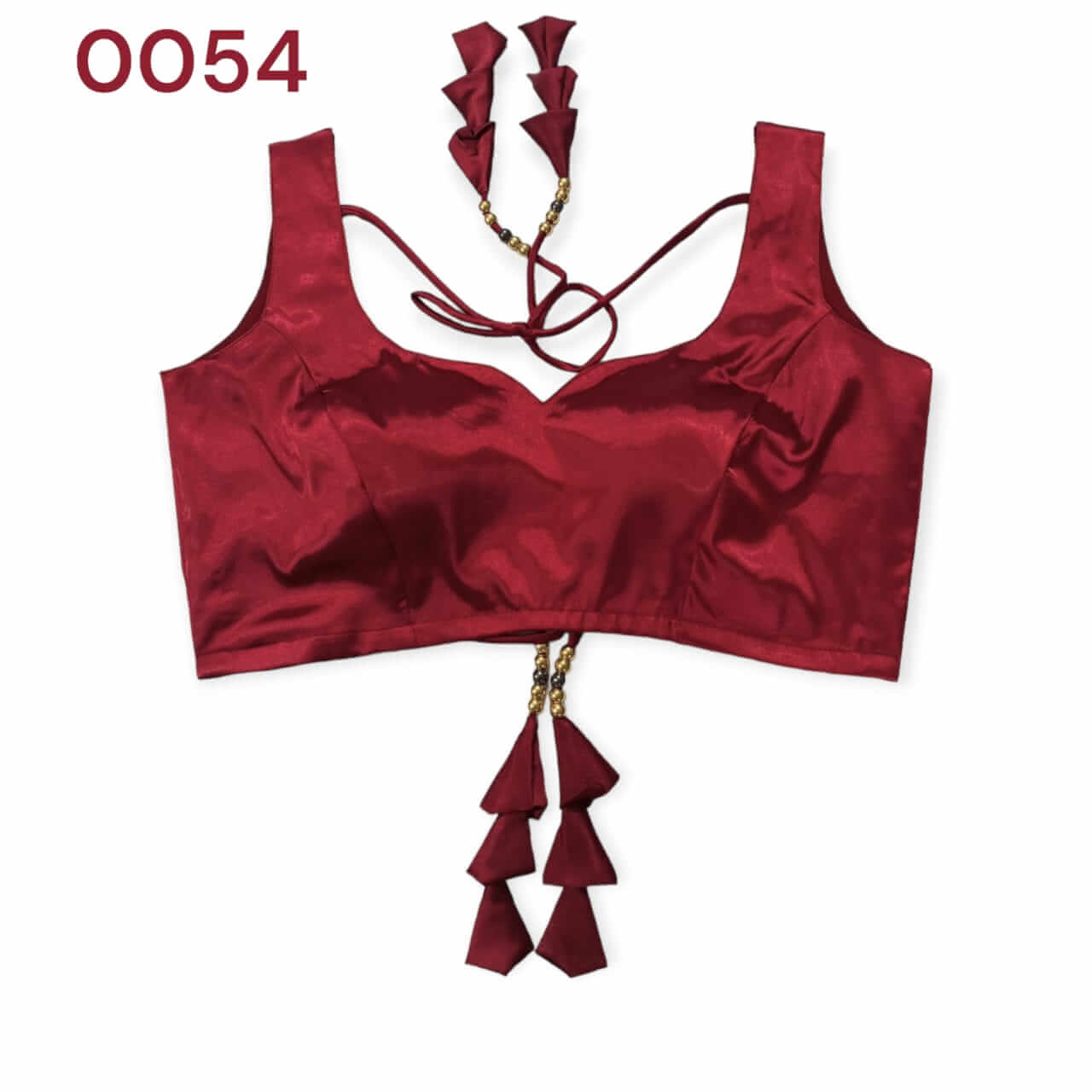 Sleeveless Blouse For Women Maroon Color- Blouse For Women | Daraz.com.bd
