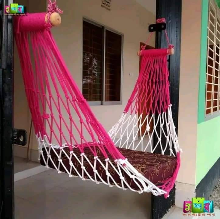 Handmade Dulna adult rope bed hanging dulna big swing rope bed for All ...