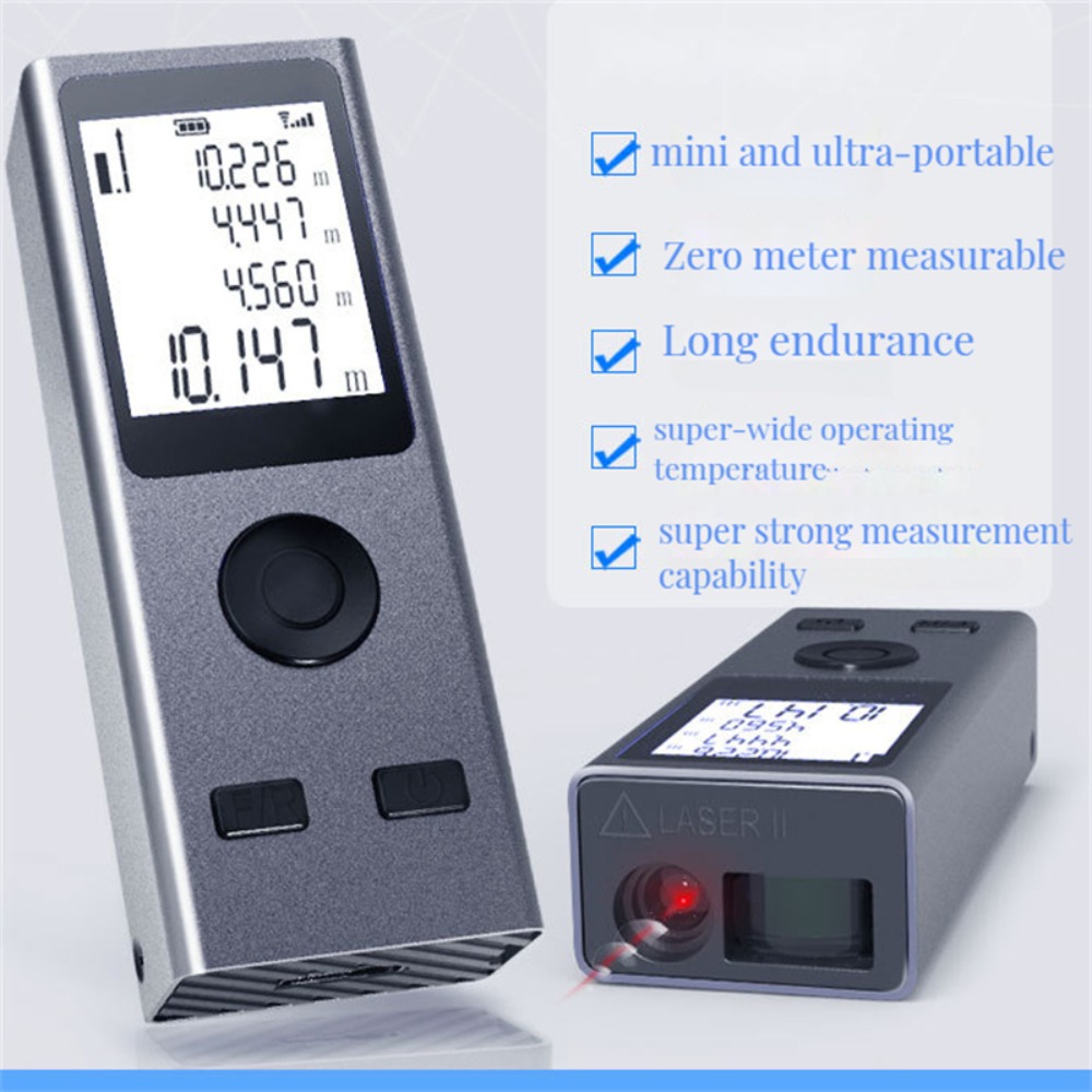 Laser Trena Usb Rechargeable Distance Meter Handheld Laser Rangefinder ...