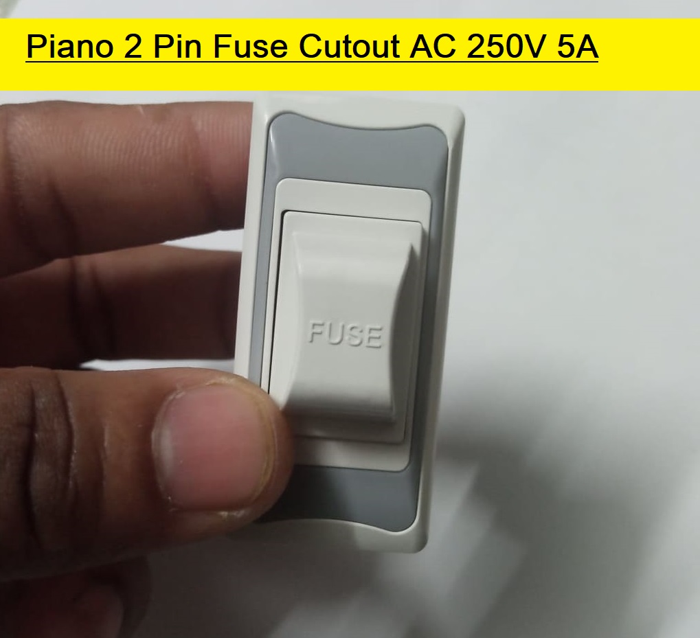 Piano 2 Pin Fuse Cutout AC 250V 5A 2-Pin Heavy Duty Brass Contact Fuse ...