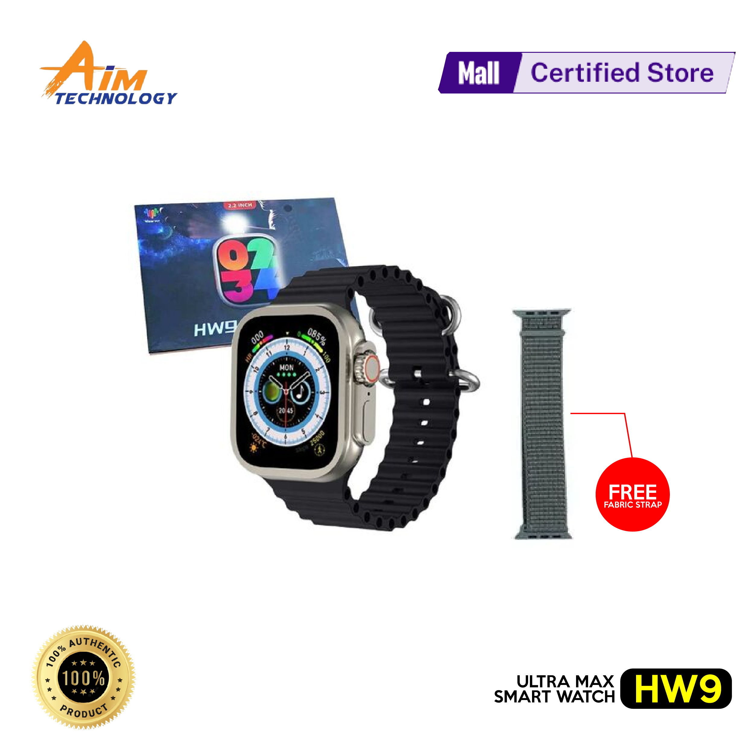 HW9 Ultra Max Smart Watch 49mm Amoled Display | Daraz.com.bd