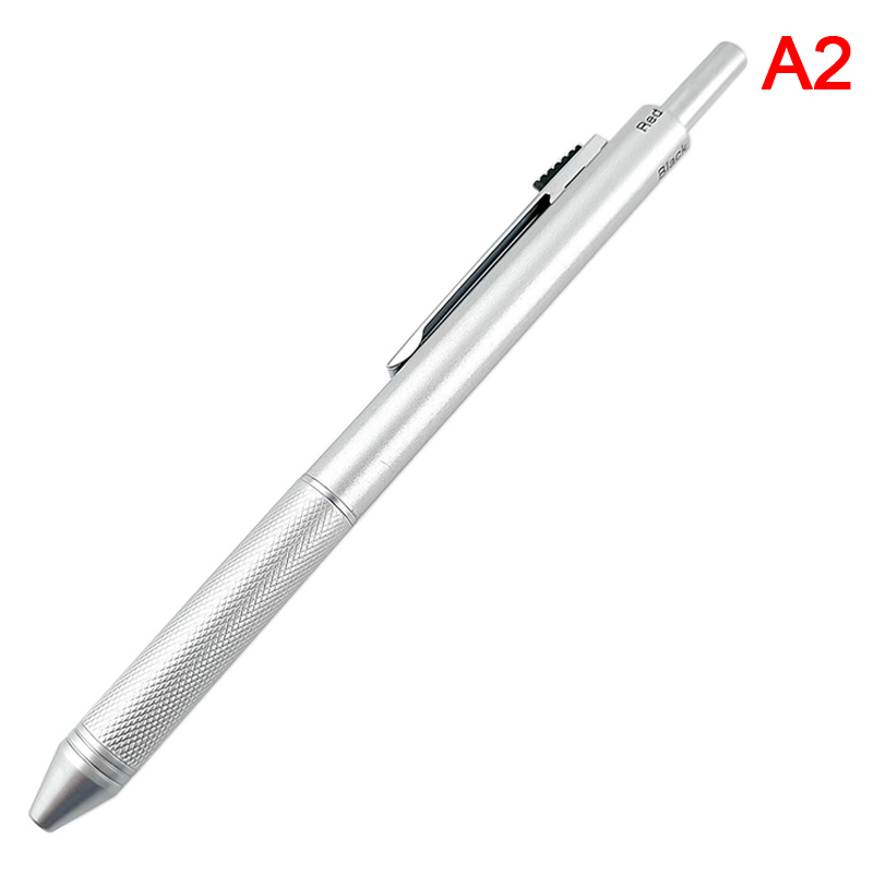 4 In 1 Multicolor Metal Ballpoint Pens 3 Colors Ball Pen 1 Automatic ...