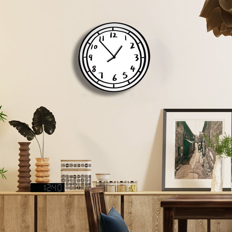 Cartoon Anime Two-Dimensional Wall-Mounted Clock Studio Living Room and ...