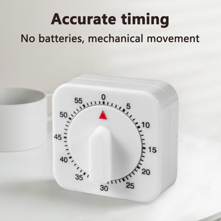 60 Minute Mechanical Multi Purpose Timer- white | Daraz.com.bd