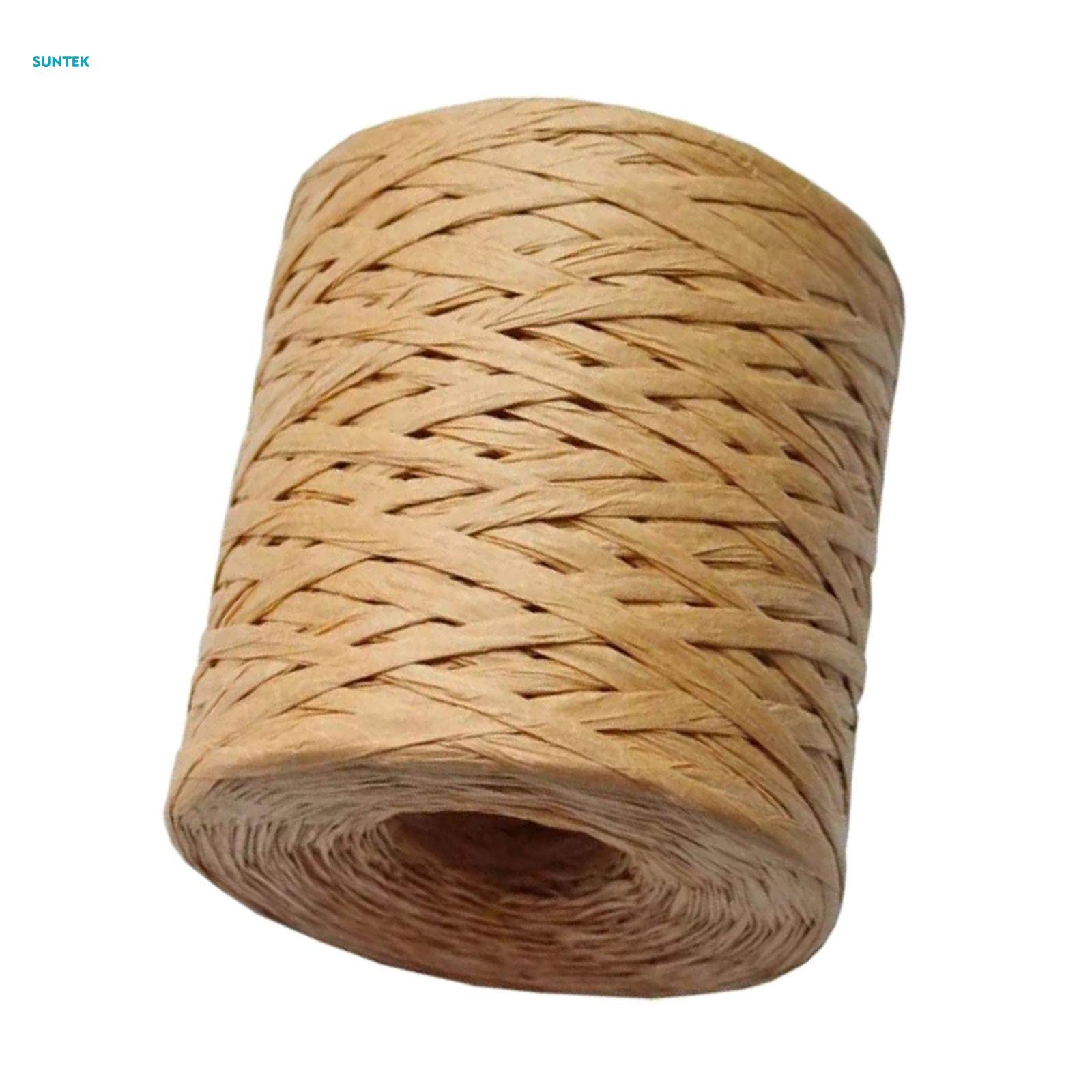 3x Raffia Paper Ribbon Roll Natural Twine Cord String for Valentine ...