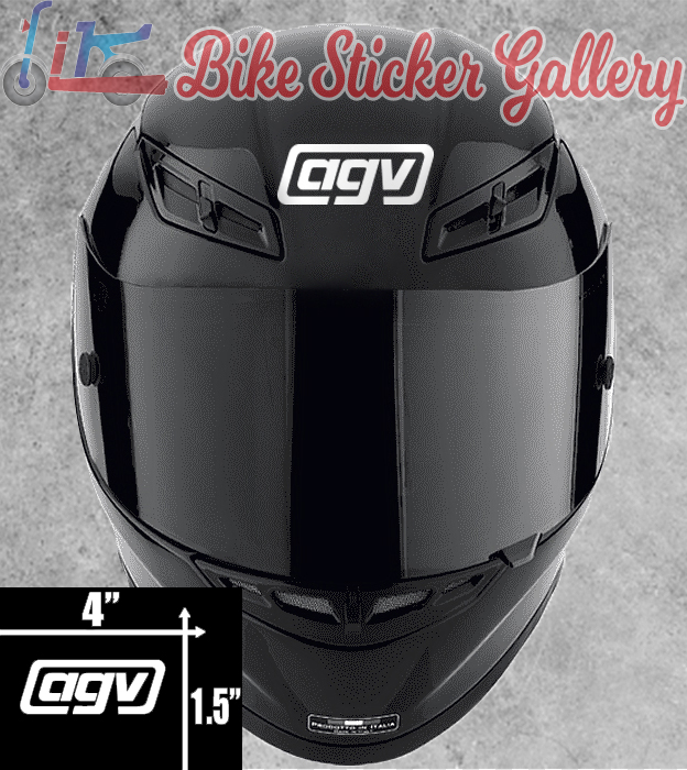 Helmet Sticker - AGV_Logo ( Waterproof & Premium quality)/ Bike Sticker ...