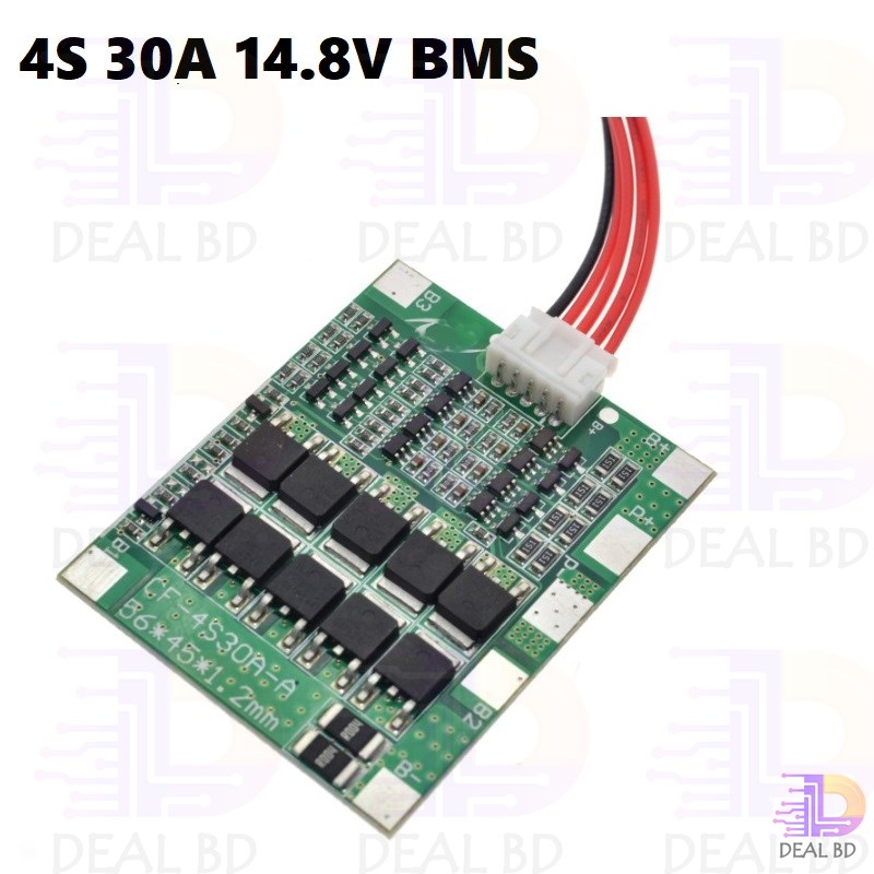 BMS Battery Protection Board 4S 30A 14.8V 18650 AA AAA Lipo Li-ion ...