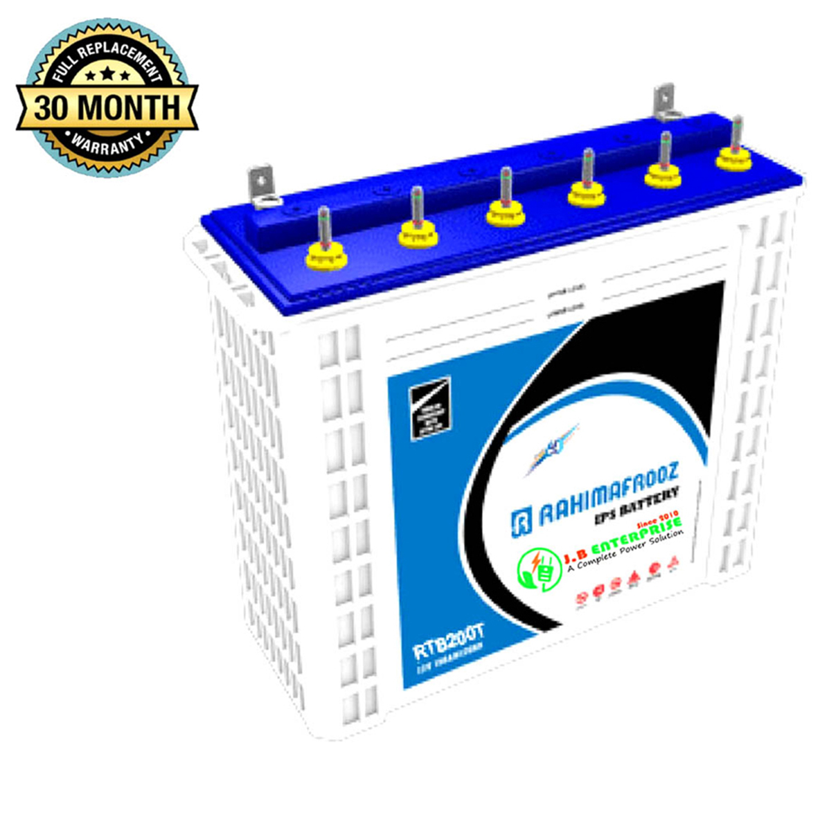 RAHIMAFROOZ TALL TUBULAR BATTERY 200 AH FOR IPS UPS 30 MONTHS WARRANTY ...