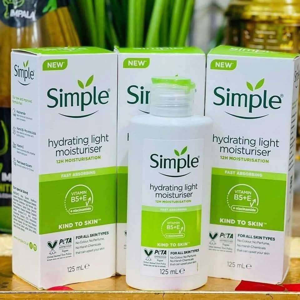 Simple Moisturizer Cream Unisex Fast Absorbing Non-Greasy Hydrating ...