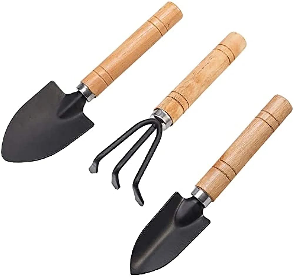 Garden Tools Set 3Pcs Mini Garden Tools Small Shovel/Rake/Spade for ...