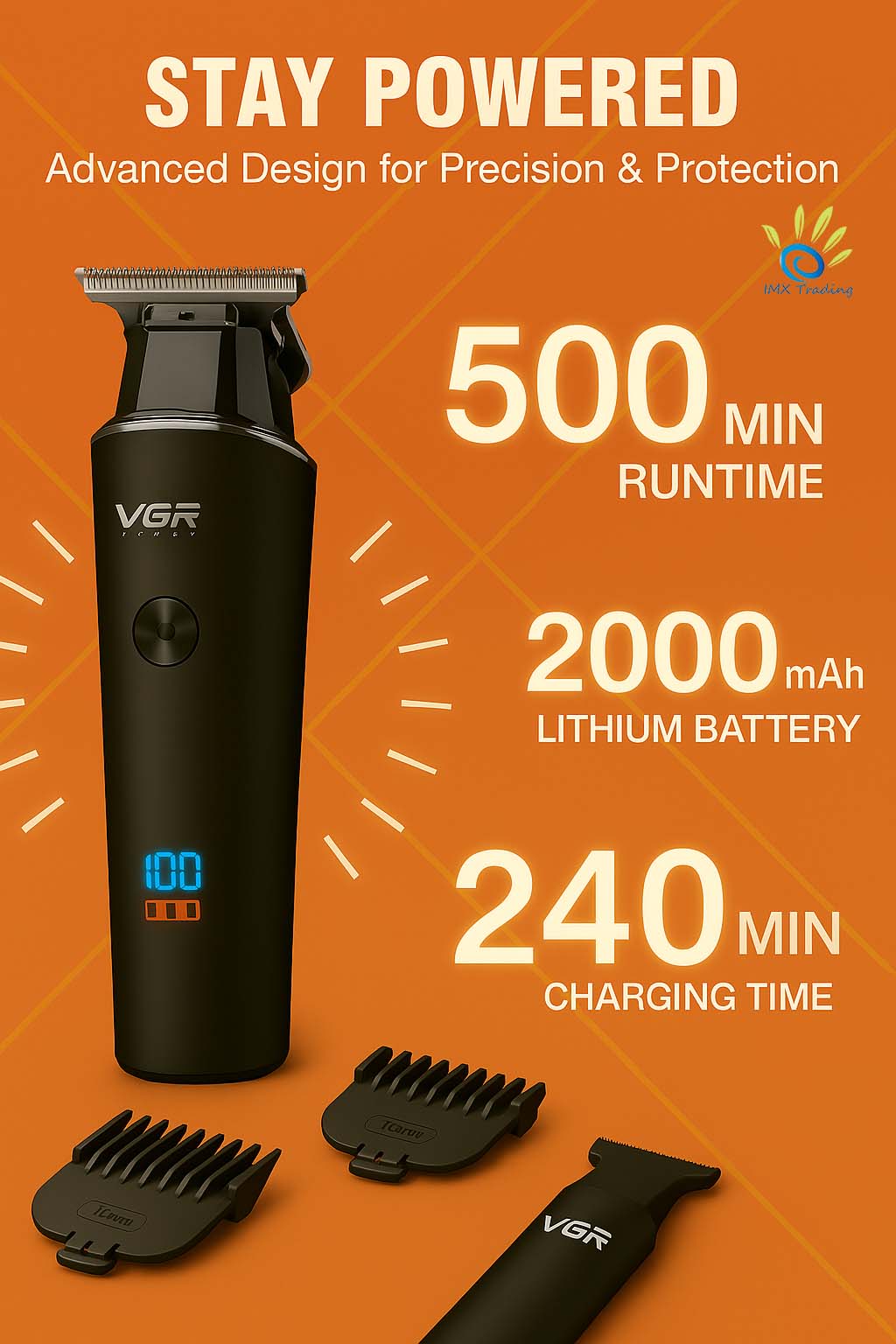 The VGR 937 Beard Trimmer and Hair Clipper is a cordless grooming tool ...