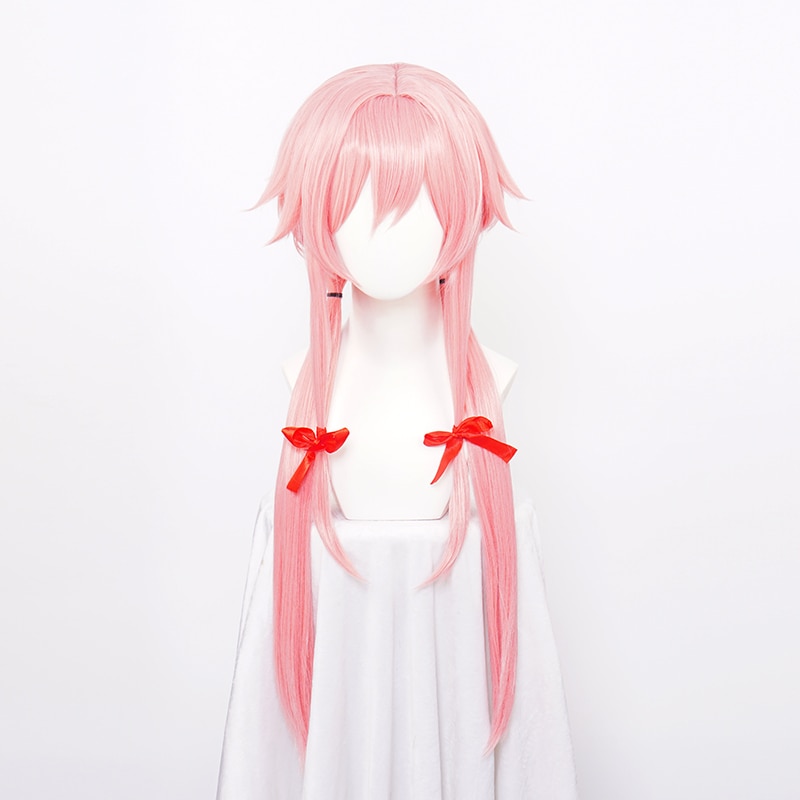 ccutoo Synthetic Gasai Yuno Wig Long Pink Hair Wig Anime Future Diary ...