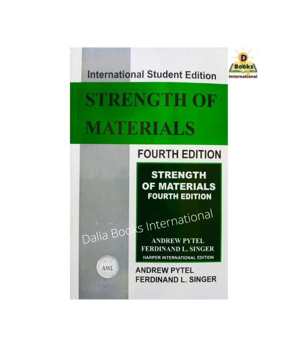 Strength Of Materials by Andrew Pytel & Ferdinand L. Singer | Daraz.com.bd