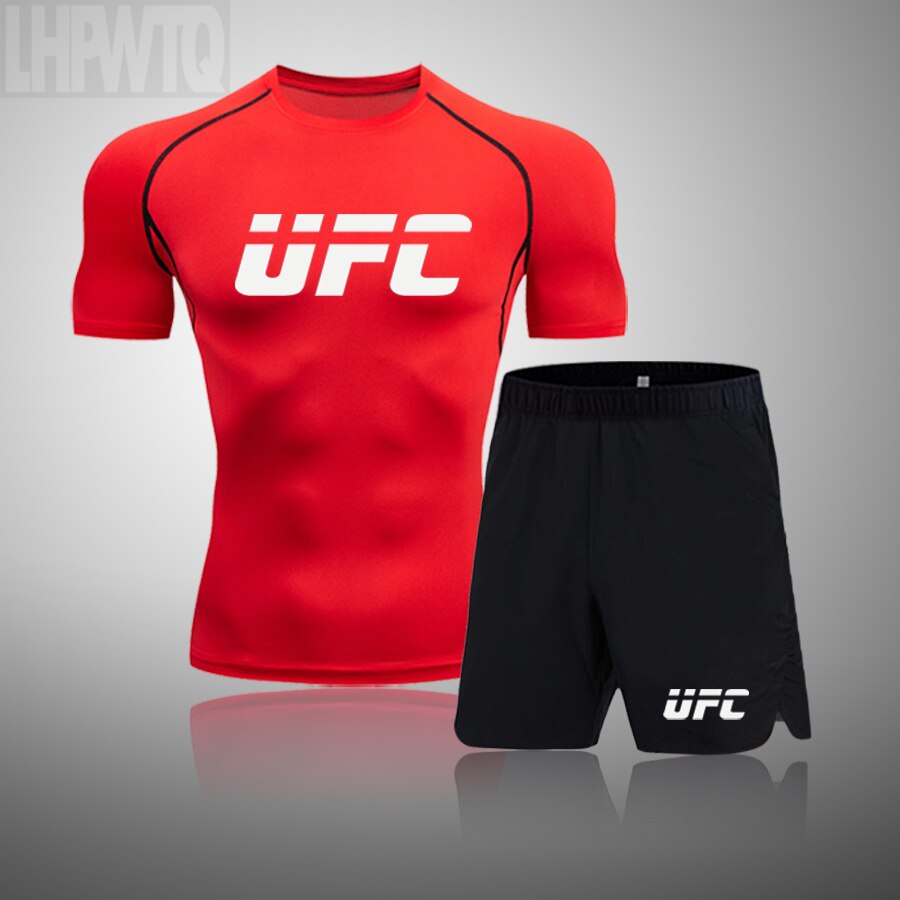 Men's Running Suit Brand Tracksuit Quick Dry T-Shirt Compression ...