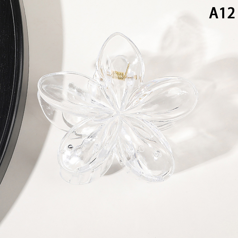 New Fashion Matte Flower Claw Clips Women Hair Claws Floral Cute Hair ...