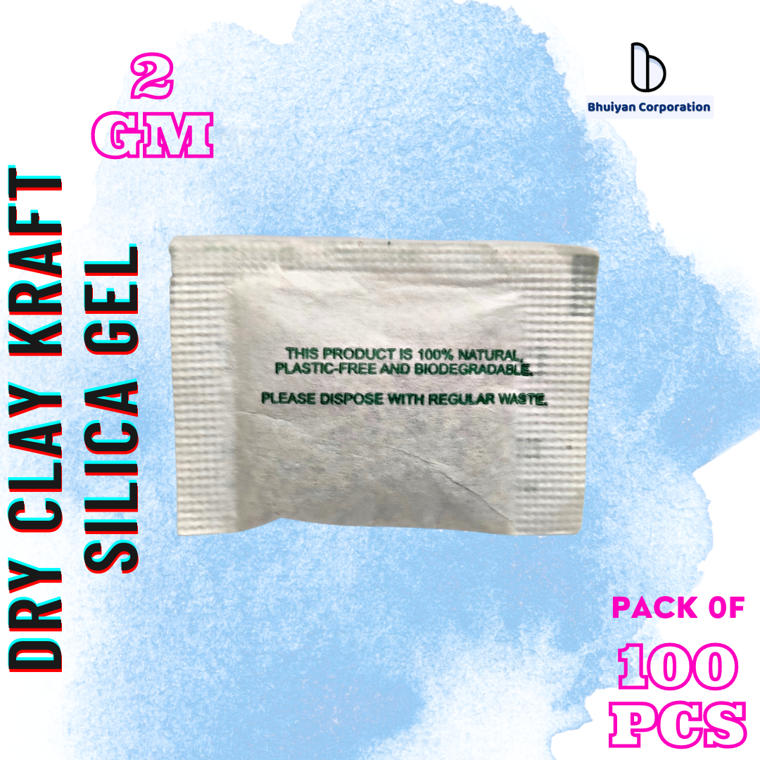 DRY CLAY KRAFT Silica Gel 2 Gram 100 pcs. White Silica Gel Premium ...